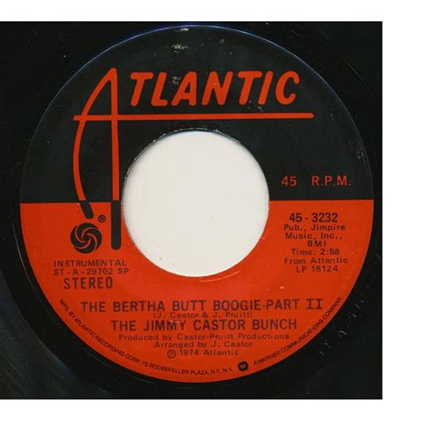 The Jimmy Castor Bunch The Bertha Butt Boogie Vinyl 7 Us