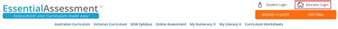 Logging Into Essential Assessment As An Educator Essential Assessment