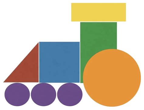 Train Shapes Pasting Art And Craft For Babes The Teaching Aunt