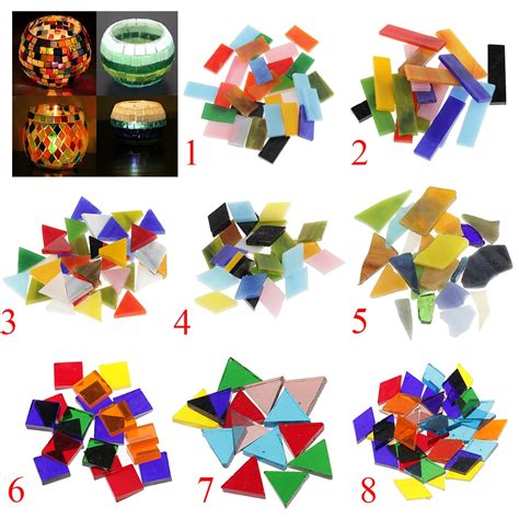 150 개 혼합 색상 유리 모자이크 타일 조각 Diy 공예 10x20mmmosaic Making Aliexpress