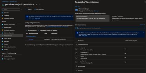 setup portainer single sign on with azure ad via custom oauth setting