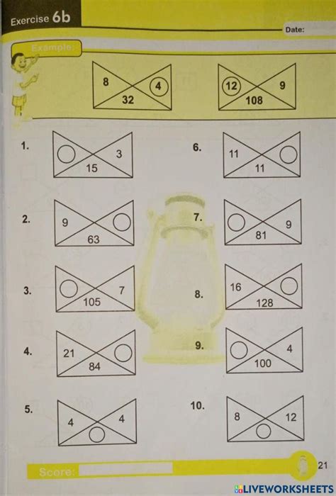 Quantitative Reasoning Interactive Activity For 3 Live Worksheets