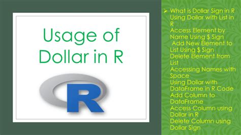Usage Of Dollar In R Spark By Examples