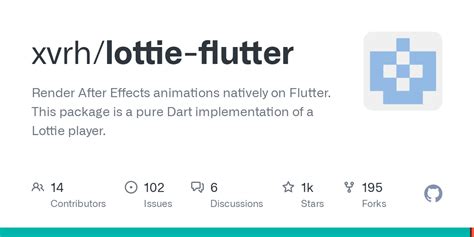 Github Xvrhlottie Flutter Render After Effects Animations Natively