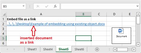 How To Insert Object In Excel Embedding Files Free Online Tutorial Library