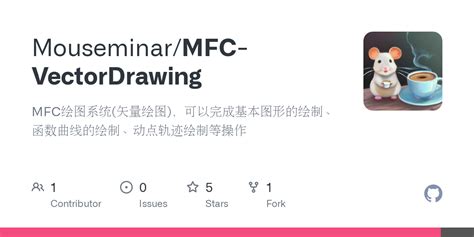 github mouseminar mfc vectordrawing mfc绘图系统 矢量绘图 ，可以完成基本图形的绘制、函数曲线的