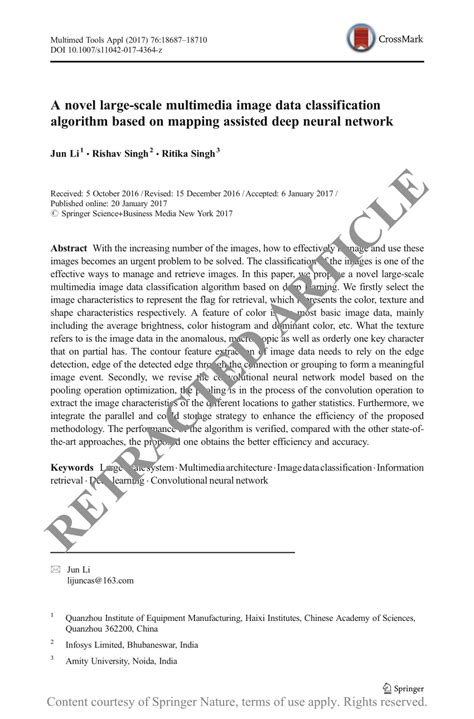 a novel large scale multimedia image data classification algorithm