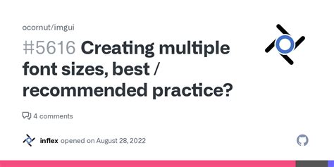 Creating Multiple Font Sizes Best Recommended Practice · Issue