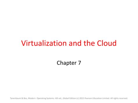 Virtualization And Cloud Computing Chapter Overview