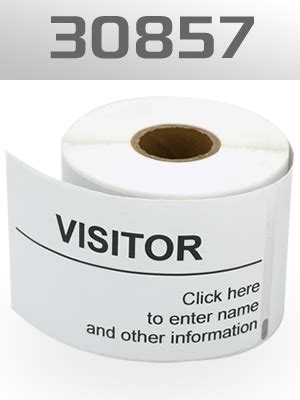 Betckey Compatible Dymo 30857 2 14 X 4 Visitor Name Tag Badge