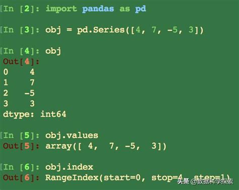 Python 数组赋值python数据分析入门：series快速上手 Csdn博客