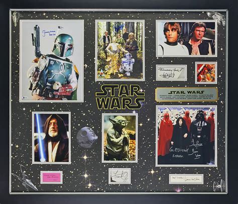 Star Wars Cast Autographed Photo And Signature Page Collection