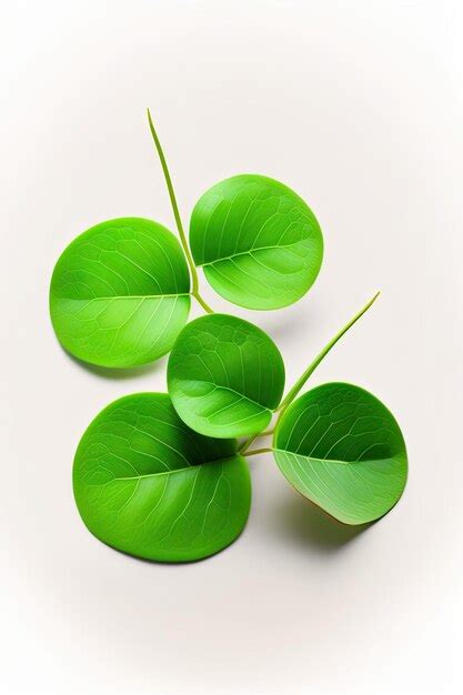 Premium Ai Image Small Round Leaves Of Ground Cover Creeping Plant Roundleaf Bindweed