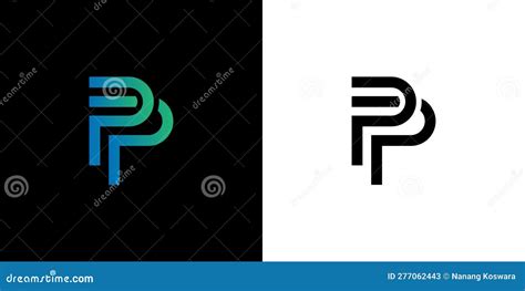 Pp Logo Pp Monogram Initial Pp Logo Letter Pp Logo Icon Vector