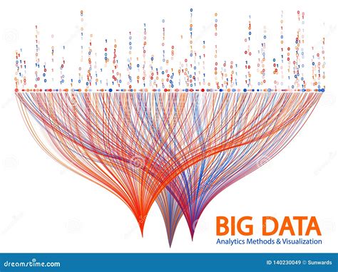 big data visualization concept vector stock vector illustration of