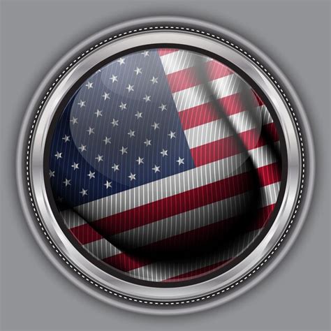 국기 물결 모양의 면직물 현실적인 벡터 일러스트 레이 션에 상태의 상징 프리미엄 벡터