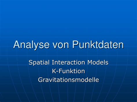 ppt analyse von punktdaten powerpoint presentation free download