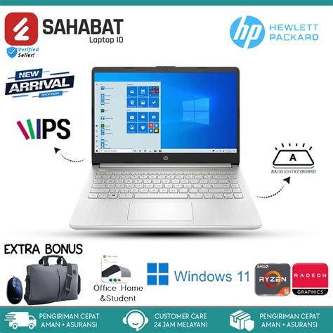 Jual LAPTOP GAMING HP S FQ AU AU AMD RYZEN U GB GB RADEON GRAPHIC FULL HD IPS