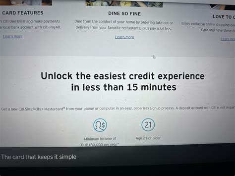 Cant Apply For Citibank Simplicity Cc On The Website R Phcreditcards