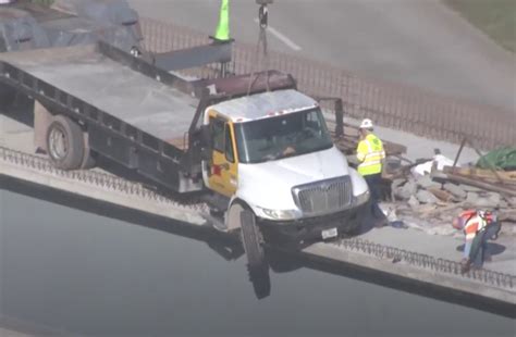 Truck Driver Rescued After Nearly Driving Off Texas Flyover