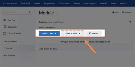 Course Content In Brightspace Brightspace Essentials