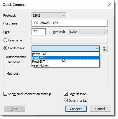 How To Manage Credentials In SecureCRT And SecureFX