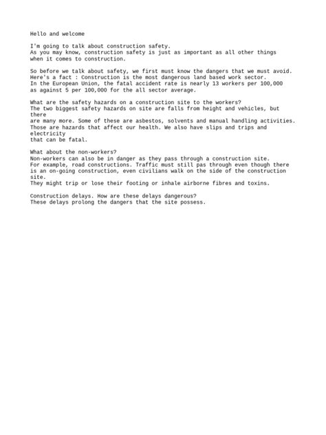 Script Construction Safety Pdf