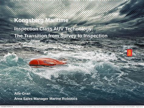 Pdf Kongsberg Maritime Championing The Uk Subsea Survey Class Auv