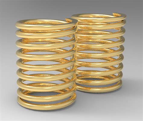 Autodesk Inventor Ipt File 3d Cad Model Of Helical Spring With 35 Compression D3 L25 D0 5