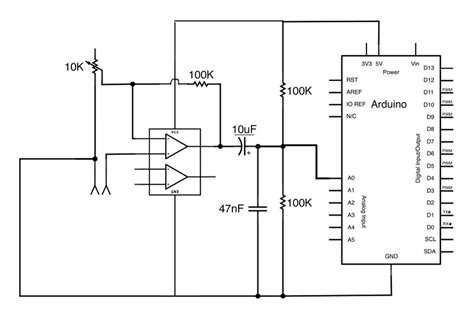 Audio Op Circuit Single Sourced From Arduino Power Arduino Stack Exchange
