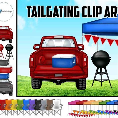 Tailgate Clipart Etsy
