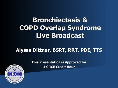 Bronchiectasis And Copd Overlap Syndrome Live Broadcast Respiratory Associates