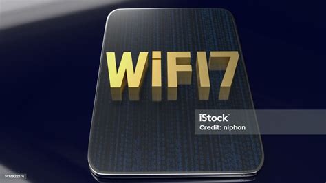 인터넷 또는 기술 개념 3d 렌더링을위한 태블릿의 골드 텍스트 Wifi 7 0명에 대한 스톡 사진 및 기타 이미지 0명 3차원 형태 개념 Istock