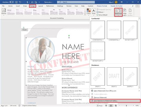 How To Add A Watermark To A Word Document In Office Windows Central