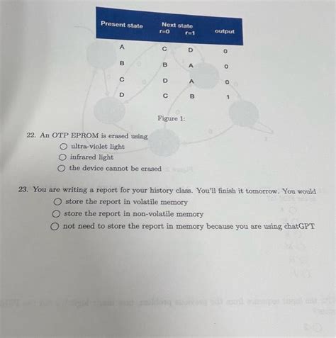 solved figure 1 22 an otp eprom is erased using