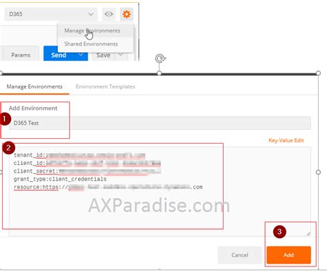 how to use postman to access d365fo odata endpoint ax paradise