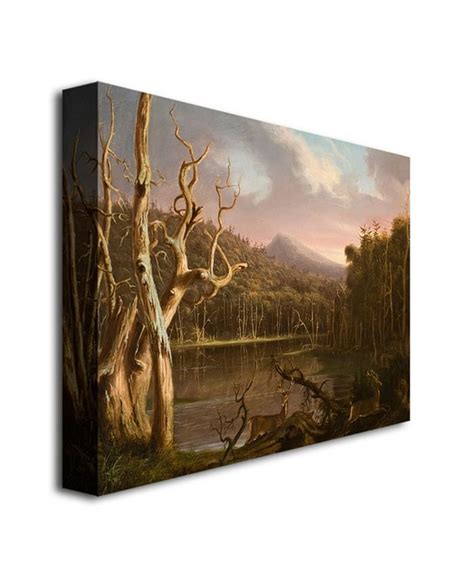 Trademark Global Thomas Cole Lake With Dead Trees Canvas Art 24 X