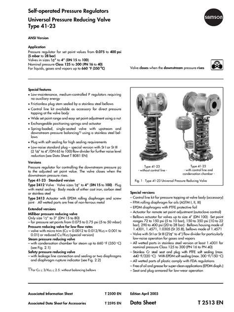 Prv Catlogue Samson 09 06 09 Valve Pressure