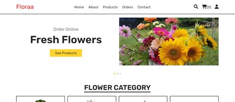 Dynamic Flower Shop Website Development Using Php And Mysql