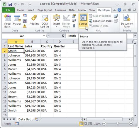 Как открыть Xml файл в Excel