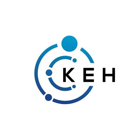 Keh Letter Technology Logo Design On White Background Keh Creative