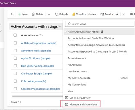 공용 시스템 보기에 대한 액세스 관리 power apps microsoft learn