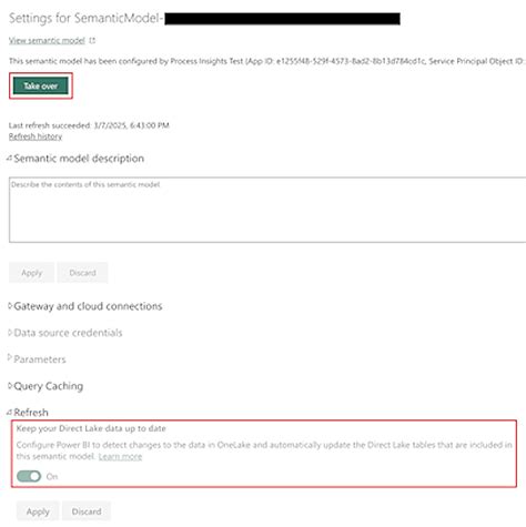 Structure Of Semantic Model In Fabric Workspace Power Automate