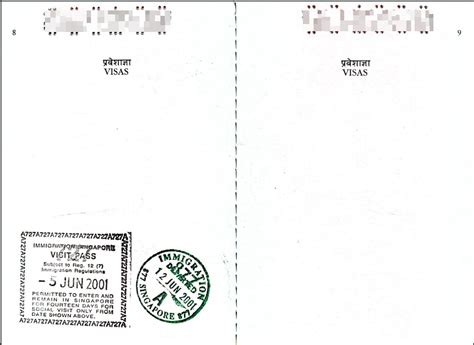 Nepalese Passport From 1998 And A Visa On Arrival Stamp In Singapore On