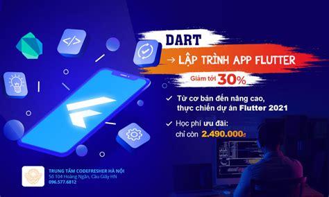 Khoá Lập Trình Flutter Cơ Bản Trung Tâm Codefresher Đào Tạo Lập