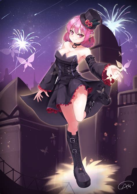 Amii O O 작가 아트머그 미소녀ld 캐릭터 일러스트