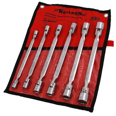 Flexible Head Socket Wrench Set 6 Piece Set Ebay Flexible Head Socket Wrench Set 6 Piece Set Ebay
