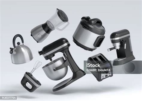 흰색으로 아침 식사를 만들기위한 전기 주방 용품 및기구 전기장비에 대한 스톡 사진 및 기타 이미지 전기장비 주방용 기기