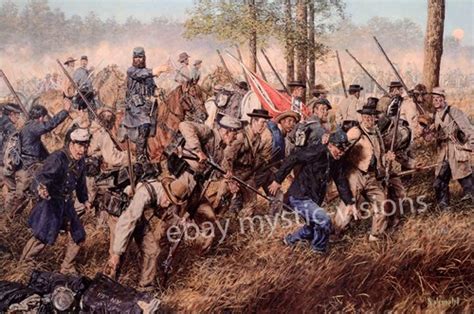 Bradley Schmehl Press Forward Men Artist Proof Civil War Art Print