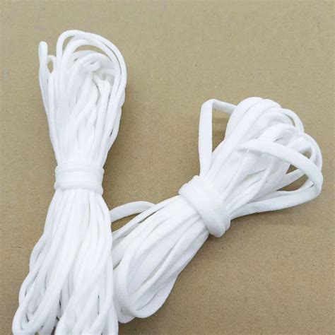 rubber elastic cord 5mm 6mm spandex polyester loop rope elastic string